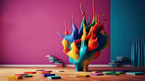 Premium Ai Image Abstract Background Poster