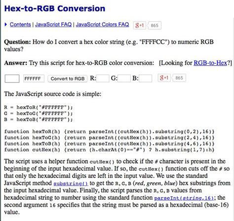 Hex To Rgb Color Converter Web Development Hex Web Design