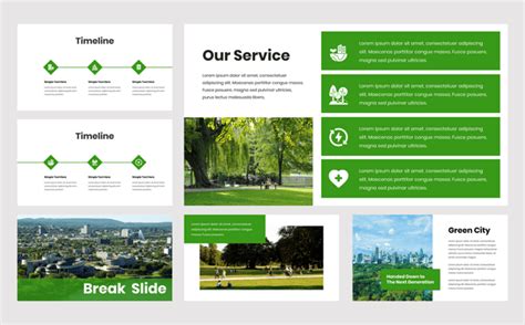 Годон — зеленый город Шаблон презентаций Powerpoint Шаблоны презентаций Включая сельское