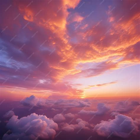 Premium Ai Image Sunset Sky Colors Texture