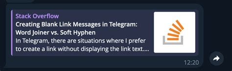 Text Creating Blank Link Messages In Telegram Word Joiner Vs Soft