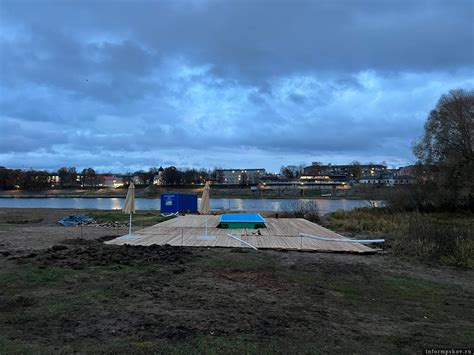 Два бассейна появятся на городском пляже Пскова