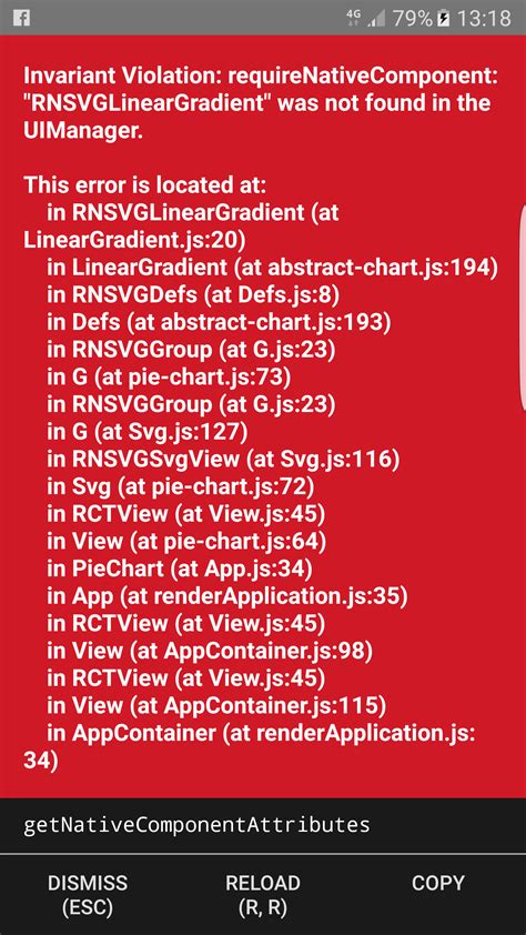 React Native Requirenativecomponent Rnsvglineargradient Was Not
