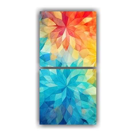 Cuadro Abstracto De Colores Inspirados En La Personalidad Moderna De