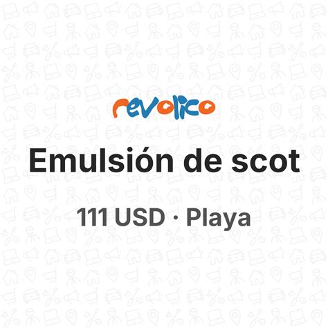 Emulsión De Scot En Playa La Habana Cuba Revolico