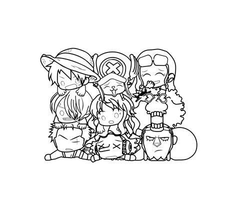 Funny Chibi Strawhat One Funny Straw Hat Pirates Chibi One Piece