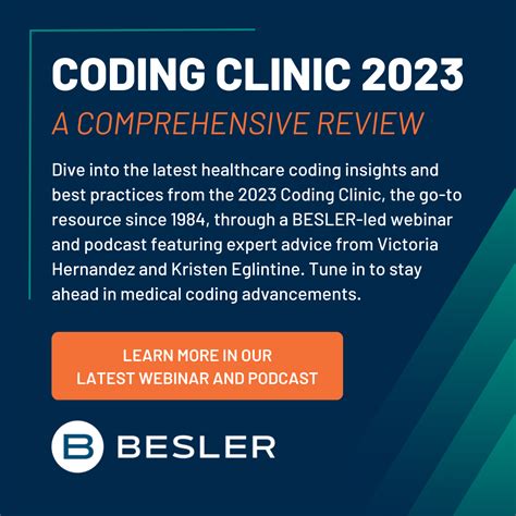 Coding Clinic 2023 A Comprehensive Review Besler