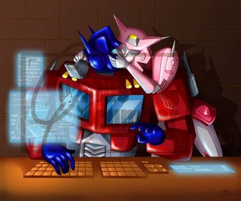 Optimus Prime And Elita 1 By Jettara On Deviantart Artofit