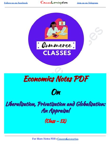 Class 12 Economics Notes An Appraisal Of Liberalisation Privatisation