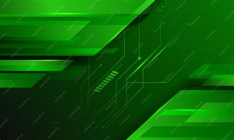 Premium Vector Future Technology Theme Green Background