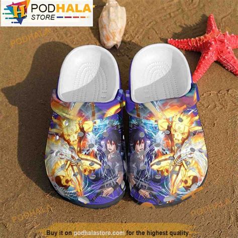 Anime Sasuke Naruto 3d Crocs Clog Shoes Funny Crocs Podhalastore