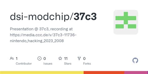 Github Dsi Modchip 37c3 Presentation 37c3 Recording At Media Ccc De V 37c3 11736