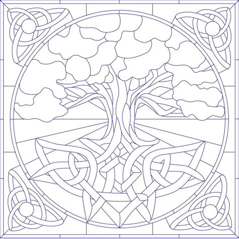 Celtic Stained Glass Mosaic