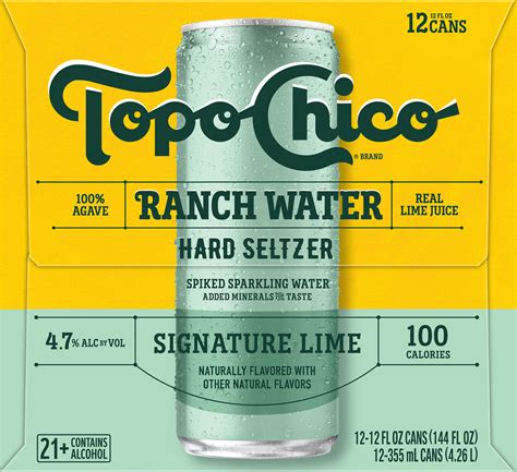 Topo Chico Hard Seltzer Ranch Water Signature Lime Planogram Left