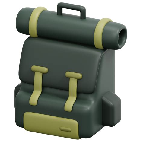 Backpack 3d Render Icon Illustration 11648116 Png