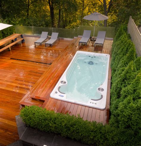 Lonsmount Swim Spa Modern Swimming Pool And Hot Tub Toronto By