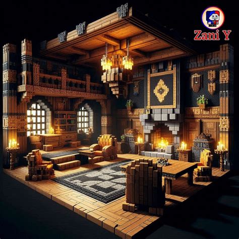 Minecraft Medieval Room Minecraft Castle Minecraft Medieval Minecraft Interior Design