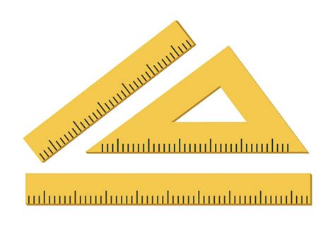 Ruler Triangle Ruler Icon Isolated On White Background Vector