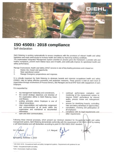 Iso 45001 Self Declaration En V01 Pdf