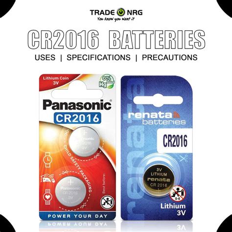 Cr2016 Batteries Specification Uses And Properties Tradenrg Uk