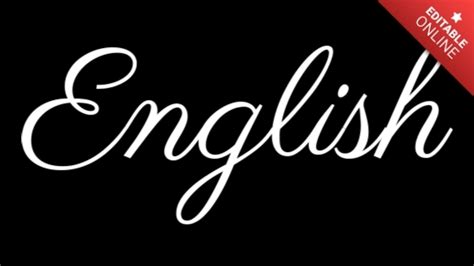 English Белый текст на черном фоне Генератор текстовых эффектов