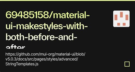 Material Ui Makestyles With Both Before And After Codesandbox