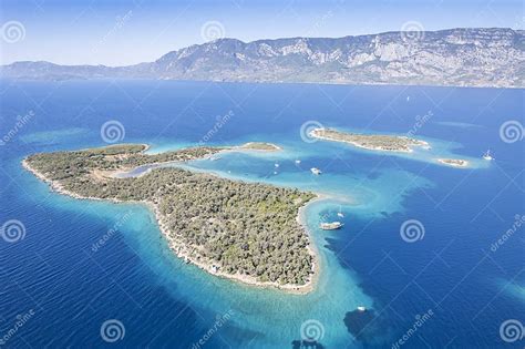 Aerial View Of The Sedir Island In Marmaris Mugla Turkey September