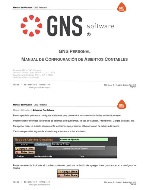 Anexo 7 Manual De Asientos Contable Configuracion Pdf
