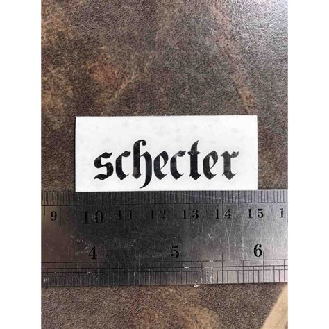 Schecter Head Stock Electric Guitar Decal Sticker Classic Acoustic Classic Electric Shopee
