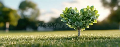 A Captivating Image Of A Nurturing Tree With Heart Shaped Leaves