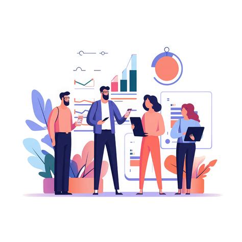 Business Team Working In Coordination For Data Analytics Ai Generated