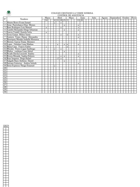 Asistencia 2024 Ccvs Pdf