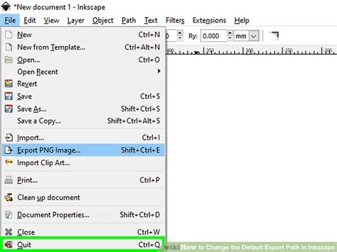How To Change The Default Export Path In Inkscape Steps