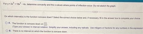 Solved A Find The Critical Points If Any Of The Chegg