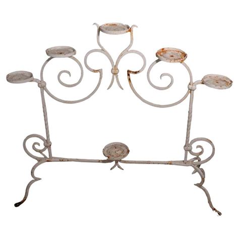Antique Victorian Style Tiered Cast Iron Garden Plant Stand For Sale At