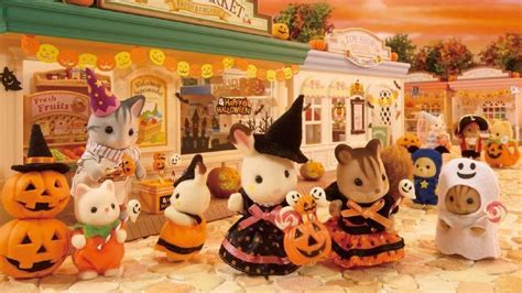 Calico Critters Halloween Costumes And Pumpkin Fun Fall Calico