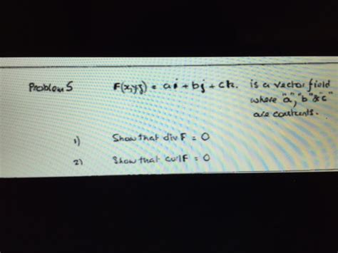Solved Fx Y Z Ai Bj Ck Is A Vector Field Where