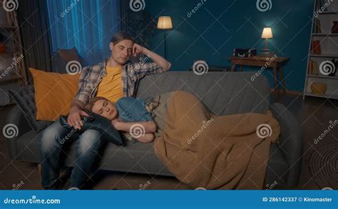 A Married Couple Fell Asleep While Watching Tv Late At Night A Man