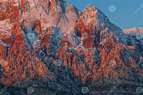 Winter Red Rock Canyon Stock Image Image Of Rock Outdoors 171495505