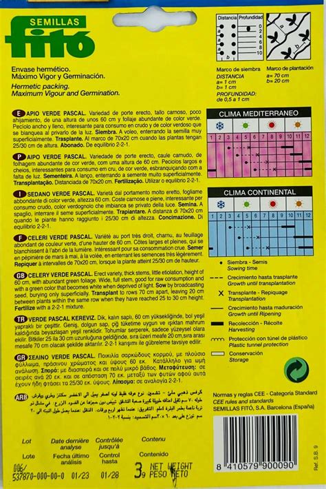 Buy Organic Celery Giant Pascal Seeds Online Uae