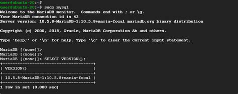 cómo instalar mariadb en ubuntu 20 04 lts