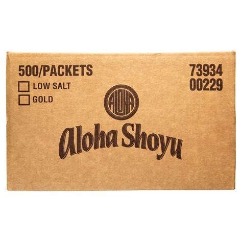 Aloha Shoyu Soy Sauce Packet 20oz 500ct 19 97 At Costco
