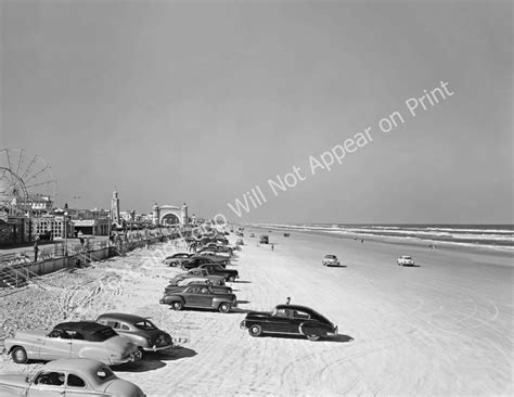 1952 Scene On Daytona Beach Florida Vintage Old Photo Reprint Ebay