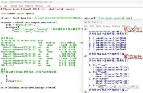 实用使用 DeepSeek 等大模型 API实践网络自动化