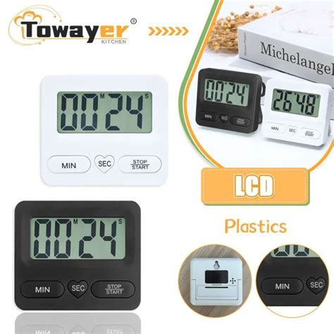 Large Screen Electronic Kitchen Timer Lcd Display Electronic Timer