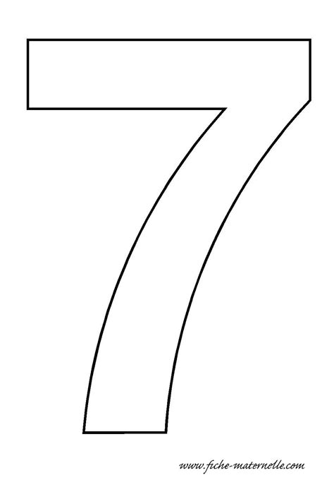 Printable Number 7