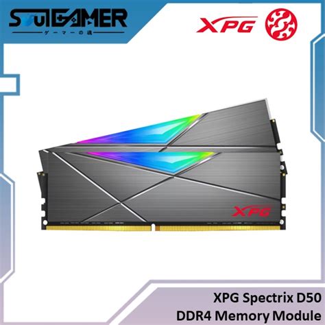 Adata Xpg Spectrix D50 Ddr4 Rgb Memory Module Gaming Ram Grey White
