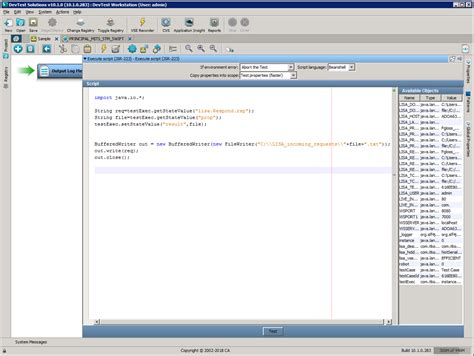 error in execute script jsr 223 service virtualization