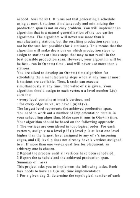 Introductiontopological Sorting Is A Common Operation Performed Docx