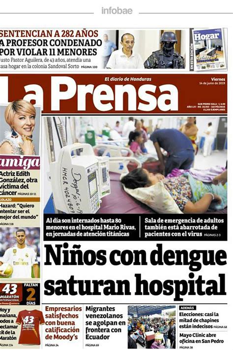 La Prensa Honduras 14 Junio De 2019 Infobae